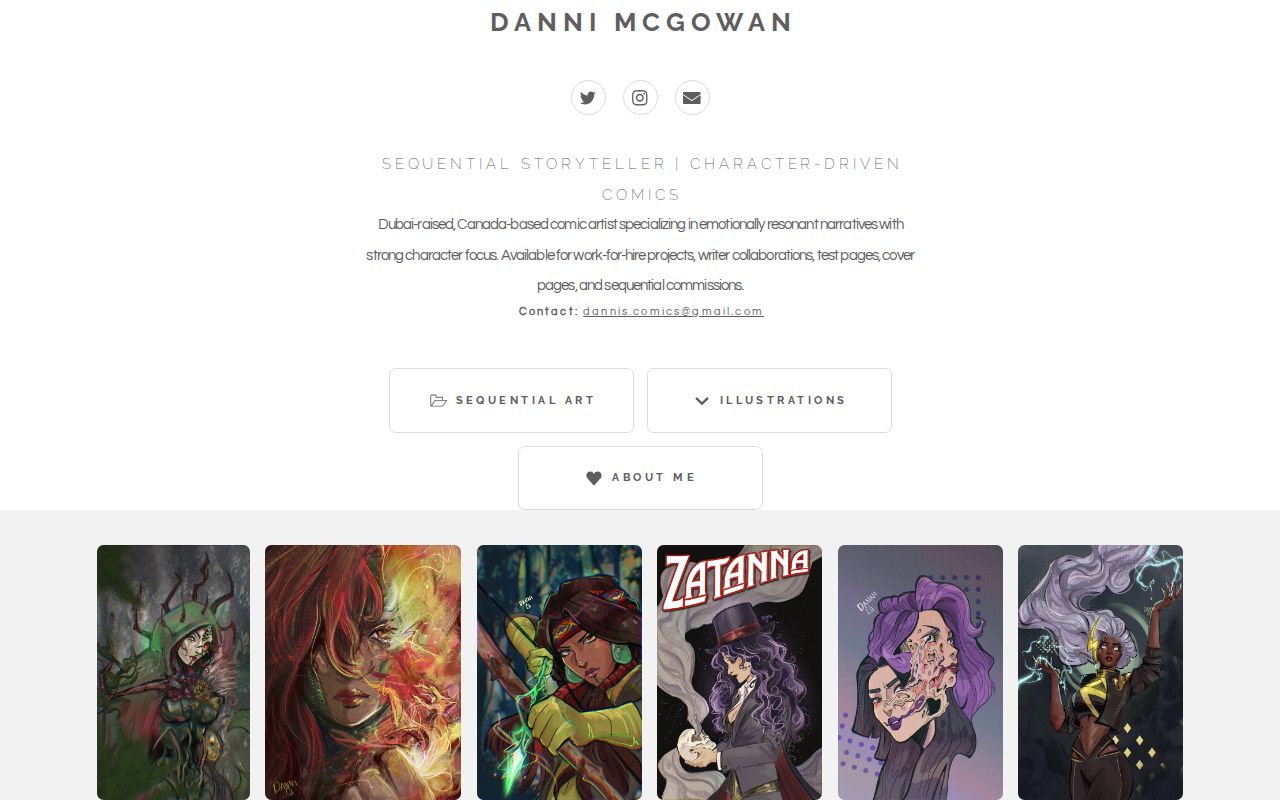 Danni McGowan - Comic Book Artist & Sequential Illustrator | Available ...